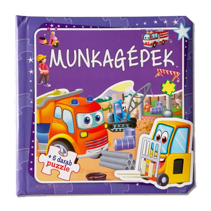 Munkagépek + 6 darab puzzle – Kicsik Világa